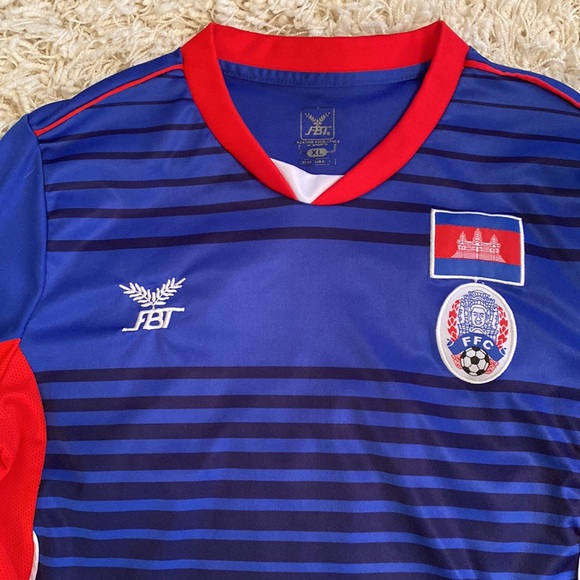 FBT | Shirts | Fbt Ffc Cambodia National Football Soccer Team Jersey ...